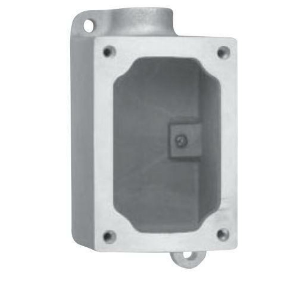 SNAP SWITCH 1P 20A + BOX 1G FEED TROUGH ALU. 2-HUB 3/4" | Guillevin