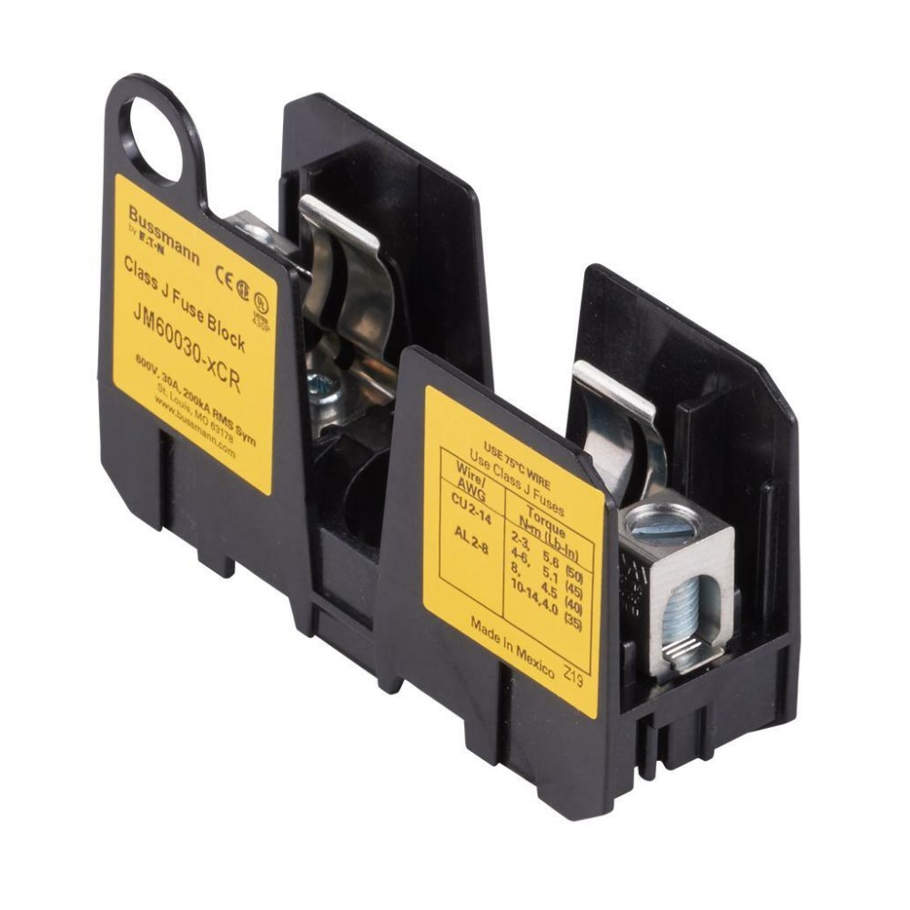 FUSE BLOCK CLASS J 30A 600V 1P | Guillevin