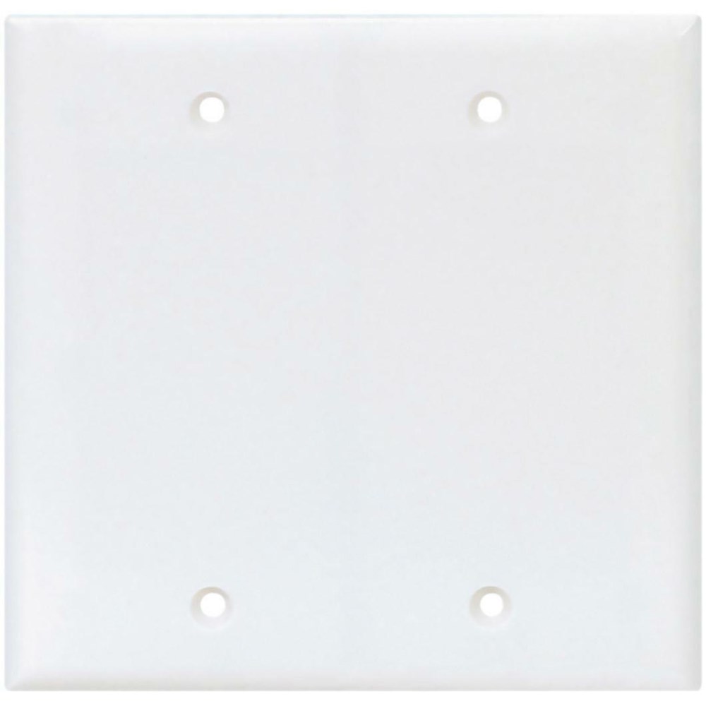 WALLPLATE 2G BLANK BOX MOUNT WHITE | Guillevin