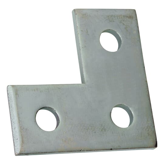 FITTING CHANNEL 90D FLAT 3-1/2X3-1/2" 3-HOLE HDG | Guillevin