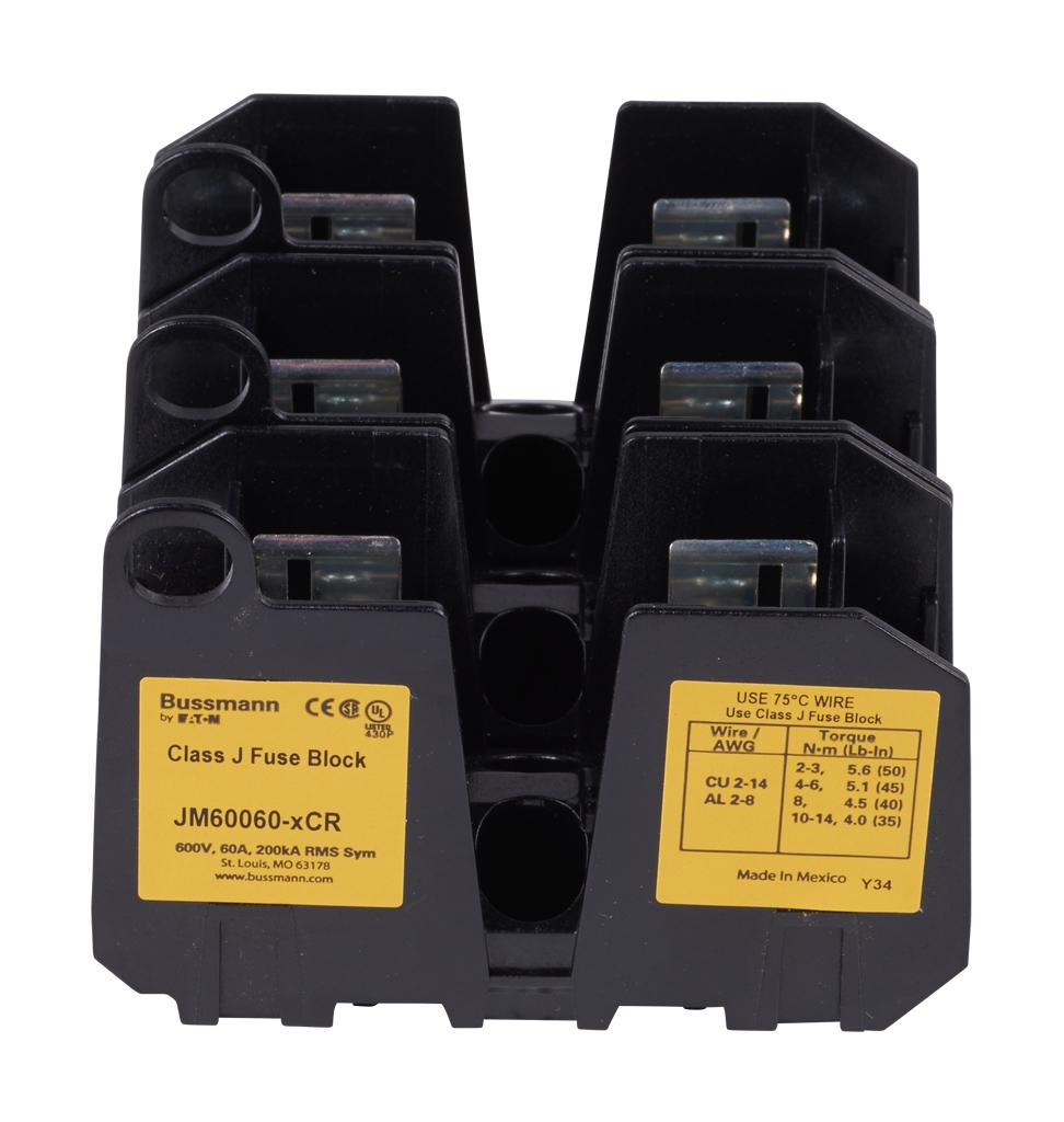 FUSE BLOCK CLASS J 60A 600V 3P | Guillevin