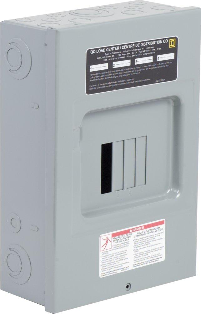 LOAD CENTER 4/8C 100A 1PH 3W 120/240V MAIN LUGS NEMA-1 SURFACE | Guillevin