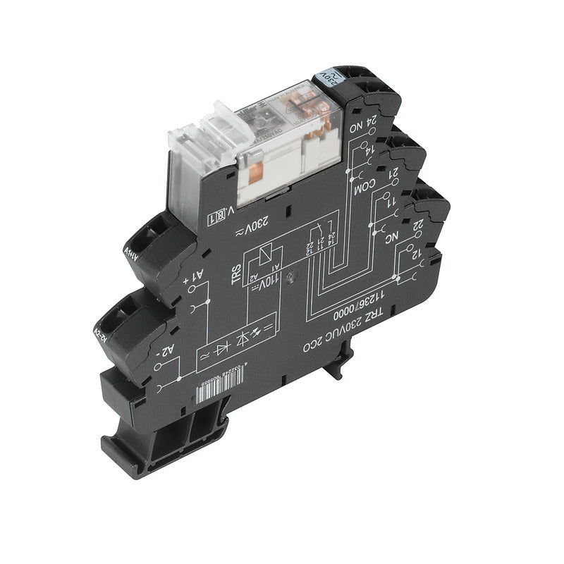 Relay module, 120 V UC ±10 %, Green LED, 2 CO contact (AgNi) , 250 V A ...